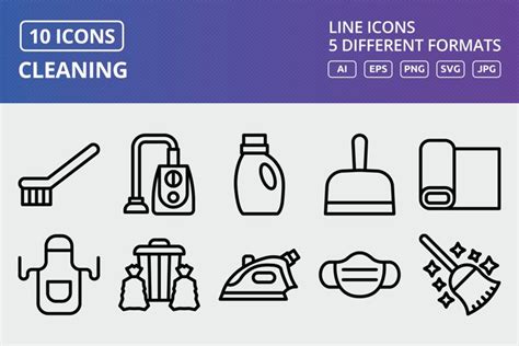 Vector Cleaning Icon Set 2262427