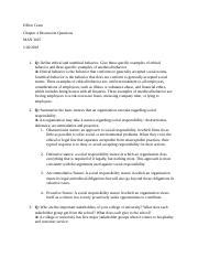 CHAPTER 4 QUESTIONS Docx CHAPTER 4 QUESTIONS 1 Define Ethical And