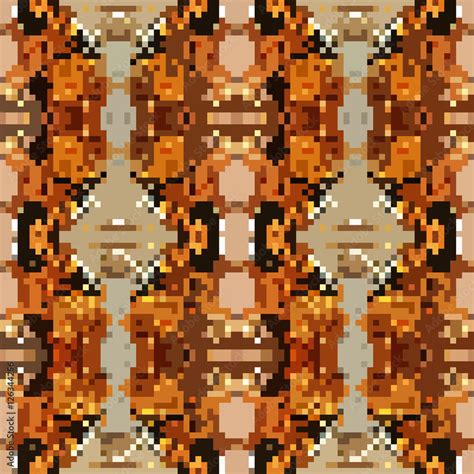 Seamless Tileable Pixel Texture Pattern Stock Illustration Adobe Stock