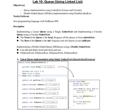 Solved Lab 10 Queue Using Linked List Objectives