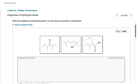 Solved Week Chapter Homework Naming Esters ReviewI Chegg Com