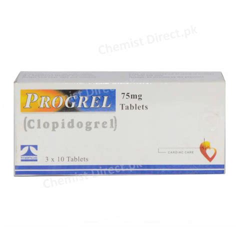 Progrel 75mg Tablet Chemistdirect Pk