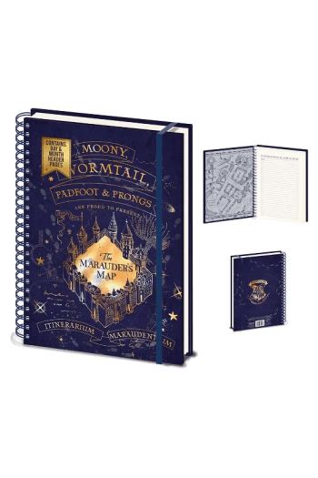Pyramid Harry Potter Marauders Map A4 Wiro Notebook Menart