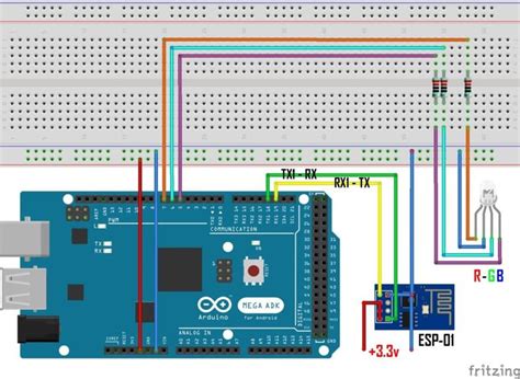 Esp8266 Wifi Project Arduino Mega Rgb Led Blynk App Arduino Rgb Led Arduino Projects