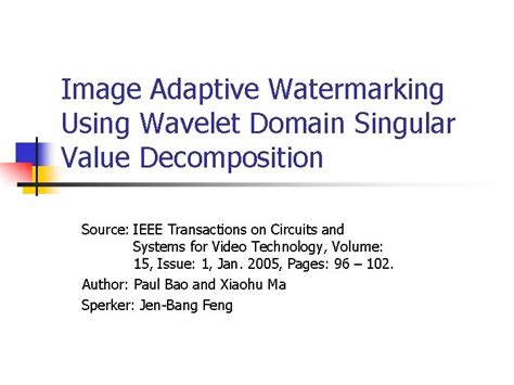 Image Adaptive Watermarking Using Wavelet Domain Singular Value