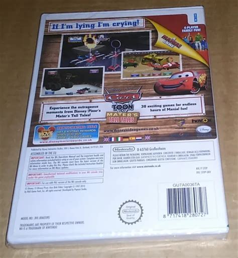 Cars Toon Maters Tall Tales Nintendo Wii £600 Picclick Uk