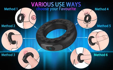 Vibrating Cock Ring Vibrator 10 Vibration Modes Silicone Stretchy