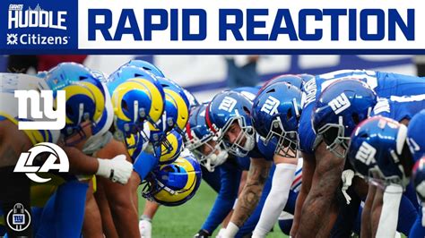 Giants Huddle Rams Rapid Reaction