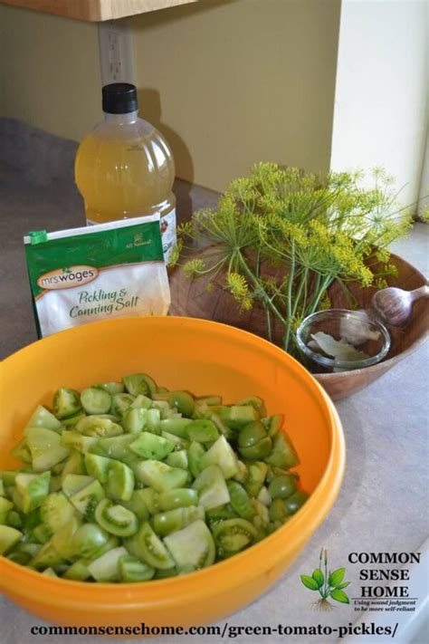 Green Tomato Pickles Recipe For Canning
