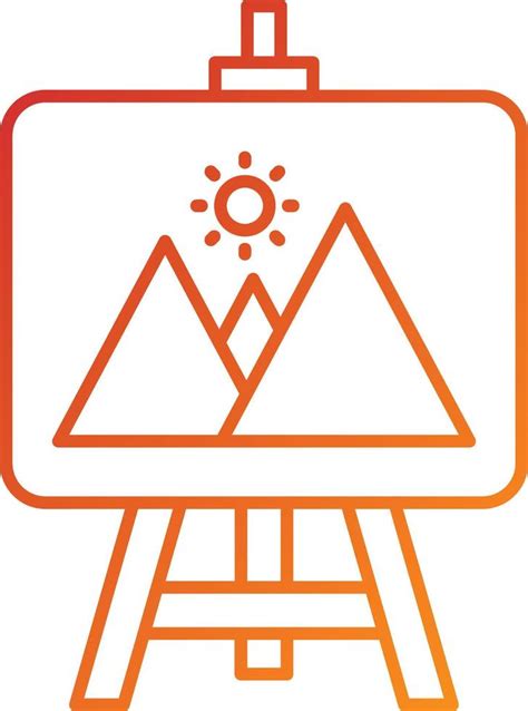Easel Icon Style 5729857 Vector Art At Vecteezy
