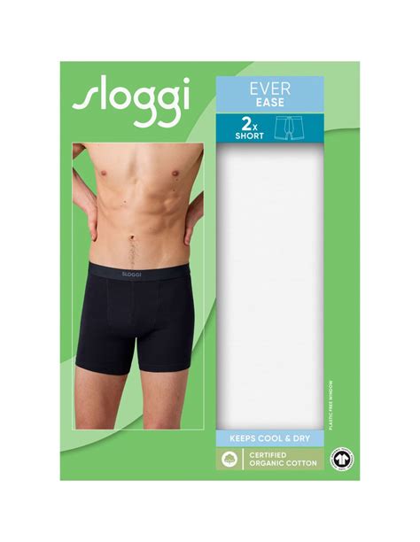 Sloggi Men Ever Ease Short 2pack Wit