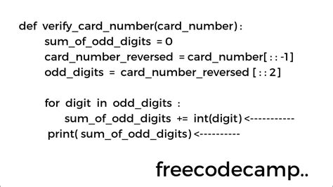Implementing The Luhn Algorithm Python Beta Certification Step 21