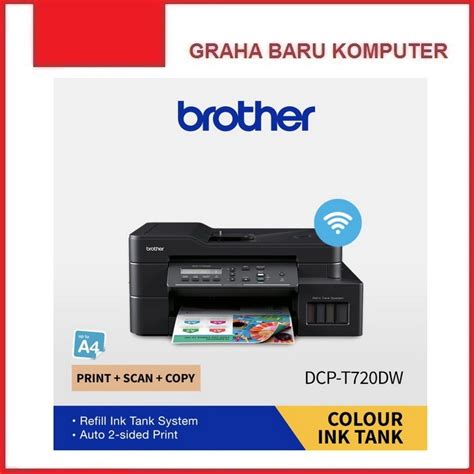 Jual Brother DCP T720DW Printer Ink Tank Duplex Wireless Print Scan Copy Shopee Indonesia