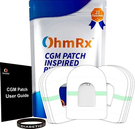 Ohmrx Omnipod 5 Waterproof Adhesive Patches Combo Pack Of 25 Clear