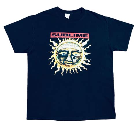 Gildan Heavy Cotton Black Shirt Mens Sublime Band Mu Gem