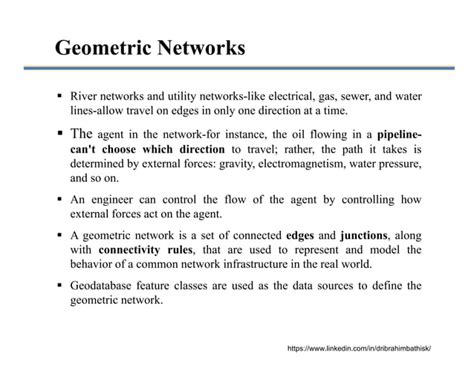 Network Analysis In Gis Part 5 Geometric Network Pdf Computer Networking Computing