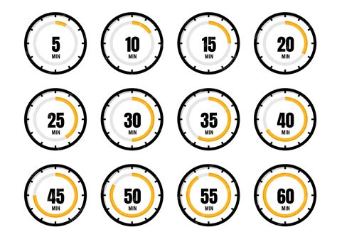 Premium Vector Timer Clock Stopwatch Isolated Set Icons Countdown