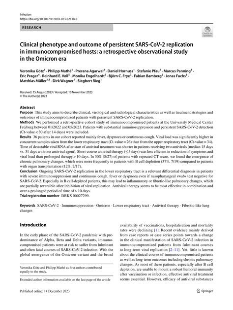 Pdf Clinical Phenotype And Outcome Of Persistent Sars Cov 2