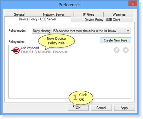 How To Add Device Policy Rule — Usb Redirector User Manual