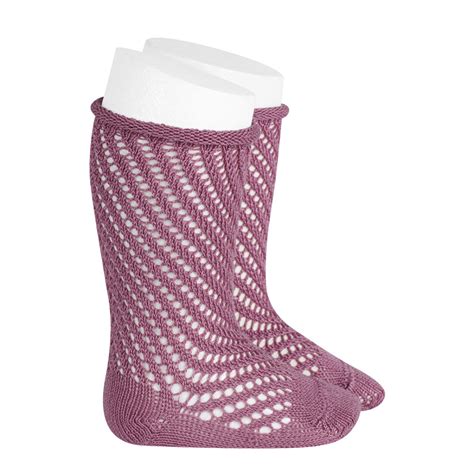 Calcetines altos de perlé calado red CASSIS Condor
