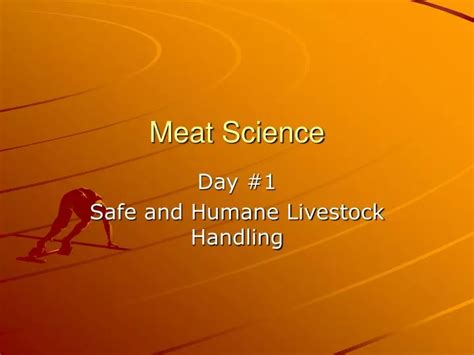 PPT Meat Science PowerPoint Presentation Free Download ID
