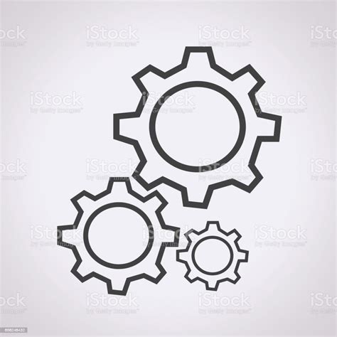 齒輪圖示向量圖形及更多互聯網圖片 互聯網 動作 合作 Istock