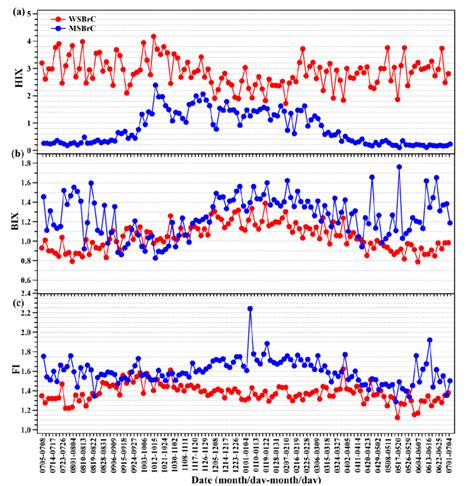 Temporal Variations In Light Absorption And Fluorescence Properties Of
