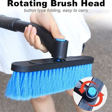 Четка със стъклочистачка за лед 2 в 1 за почистване на сняг син Emag Bg