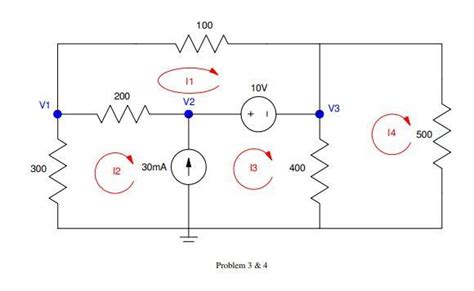 Solved 3 Voltage Nodes For The Following Circuit A