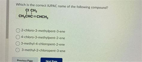 Answered Which Is The Correct Iupac Name Of The Bartleby