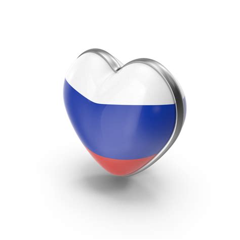 Heart Shape Flag of Russia PNG Images & PSDs for Download | PixelSquid ...