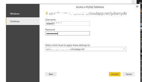 Solved Connection String For Azure My Sql Database Connec Microsoft Fabric Community