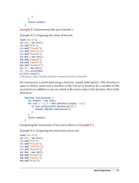 Data Structures And Algorithms With Java Script Return Tempset Example 9 2 Demonstrates