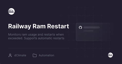 Deploy Railway Ram Restart On Railway Railway