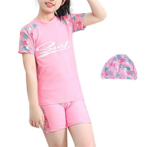 Maillot de Bain Fille Ensemble Pièces Rose Natation Enfant Cdiscount Sport