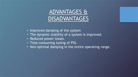 Power System Stabilizer Ppt