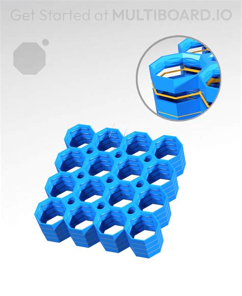 8x8 Multiboard Corner Tile X4 Stack 3d Model By Multiboard On Thangs