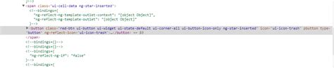 delete icon in datagrid angular radzen