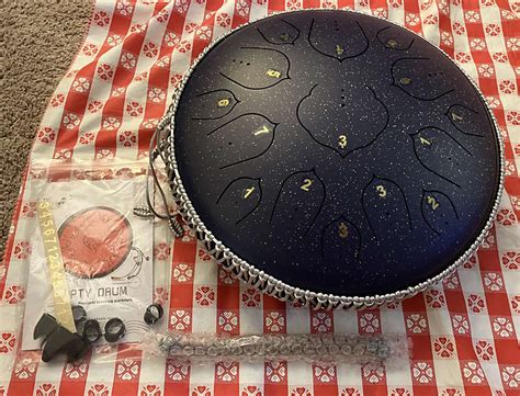 Steel Tongue Drum 15 Notes 14 Inch D Key Handpan Reverb