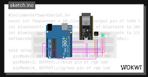 Act 3 Temperature Sensor Wokwi Esp32 Stm32 Arduino Simulator