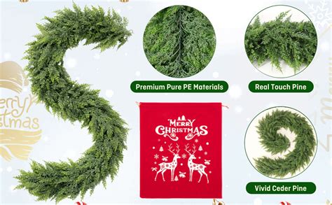 Thickened Upgraded Realistic Artificial Cedar Garland