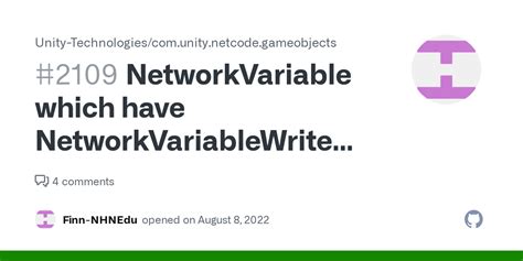 networkvariable which have networkvariablewritepermission owner