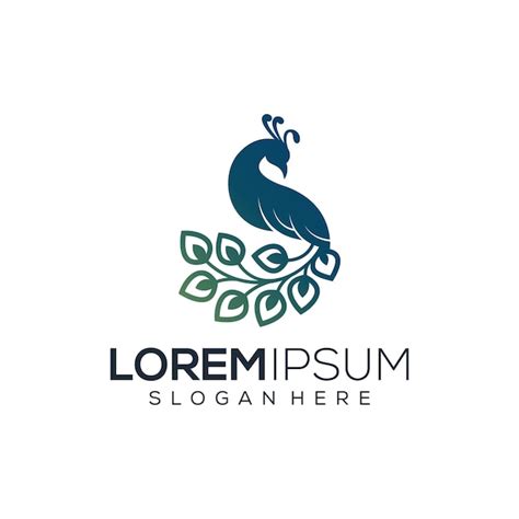 Premium Vector Abstract Peacock Logo Design