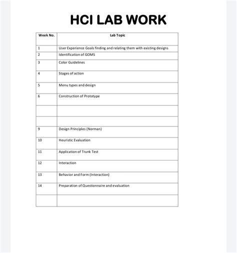 Hci Lab Work