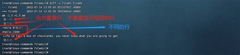 【linux命令】 Cmp And Difflinux Cmp Csdn博客