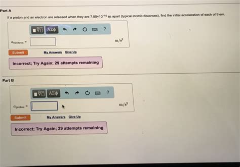 Solved If A Proton And An Electron Are Released When They