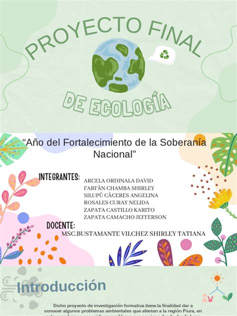 Diapositivas De Ecología General Pdf Entorno Natural Agricultura