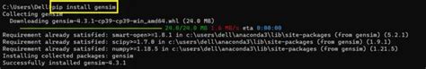 Modulenotfounderror No Module Named Gensim Solved