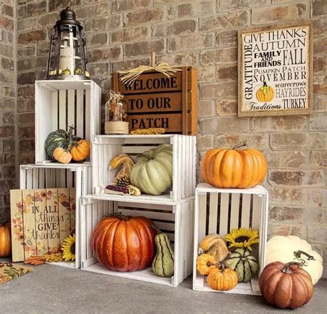 Fall Crate Display Ideas Style Your Porch With Beautiful Arrangements