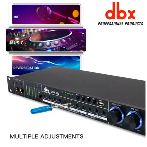 Dbx Dsp 300 Audio Vocal Mic Microphone Vocal Effect Modifier Prevent Howling W One Click Dsp